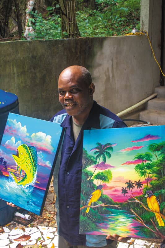 Luma The Painter of Island Past – PÄYÄ The Roatan Lifestyle Magazine